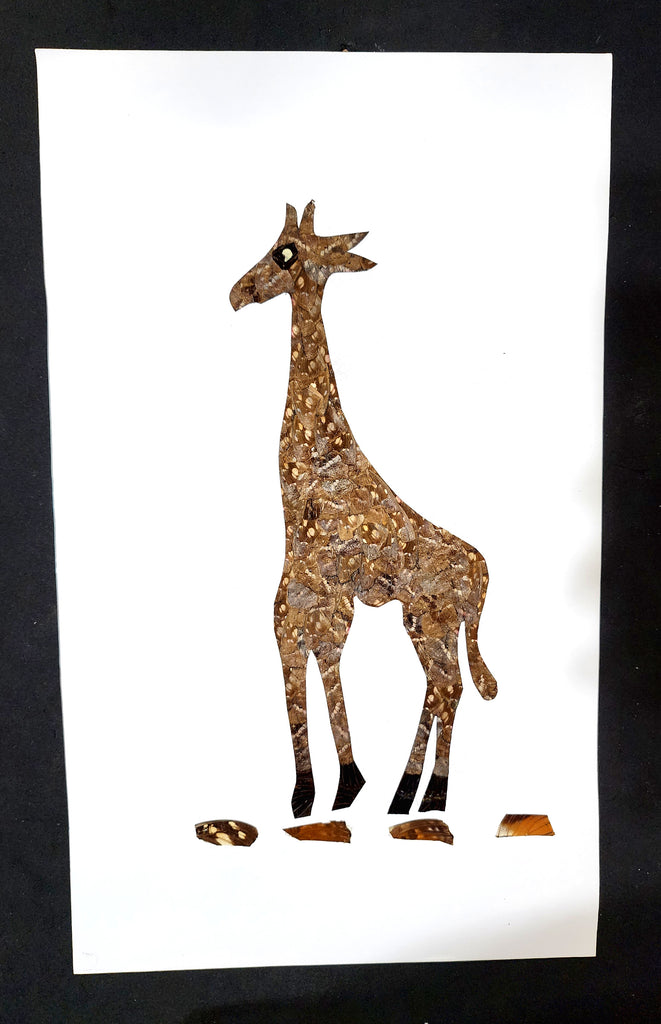 Giraffe - Unframed - Butterfly Wing Art - G02 – Butterfly Utopia